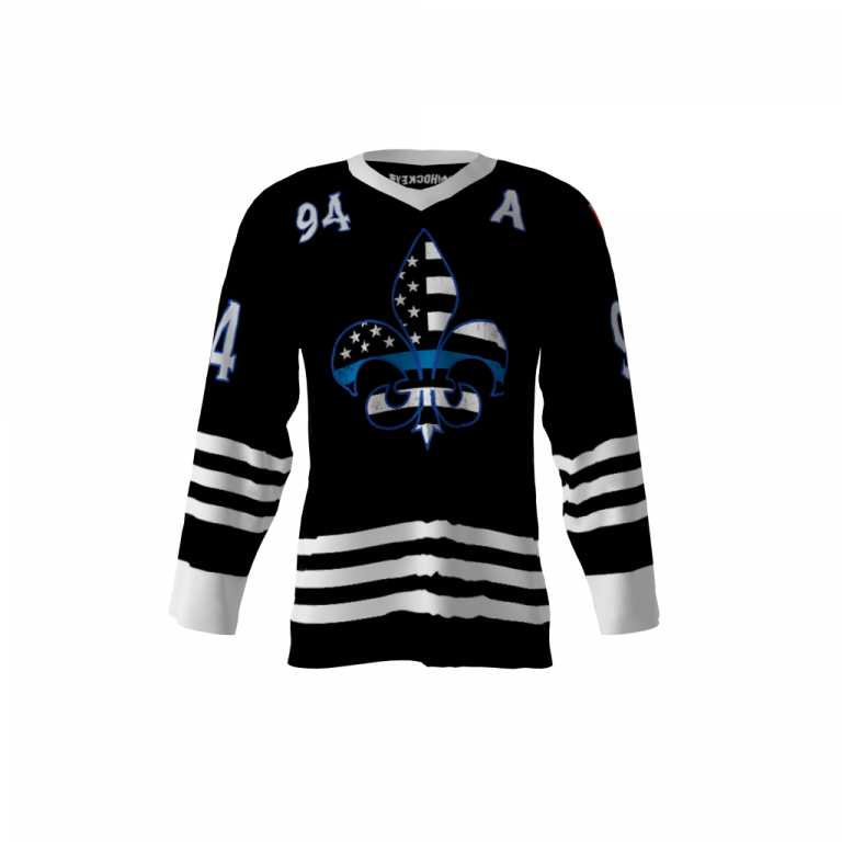 St Louis Black Police Hockey Jersey | Sublimation Kings