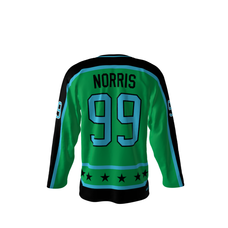 Puck Norris Green Hockey Jersey – Sublimation Kings