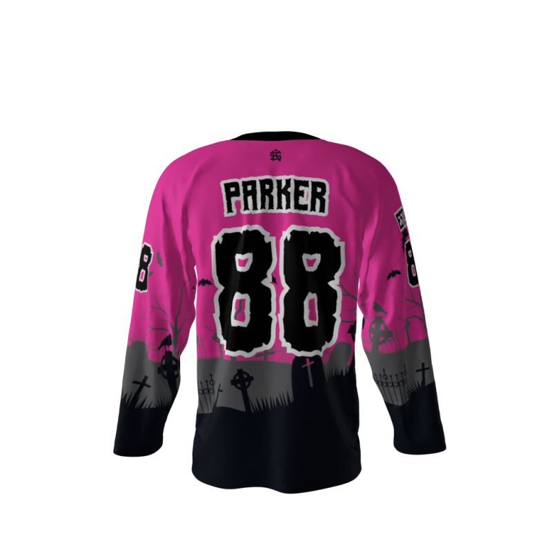 Fun Ghouls Pink Hockey Jersey – Sublimation Kings