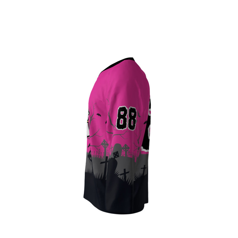 Fun Ghouls Pink Hockey Jersey – Sublimation Kings