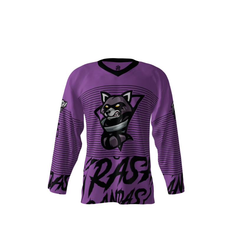 Trash Pandas Purple Hockey Jersey | Sublimation Kings