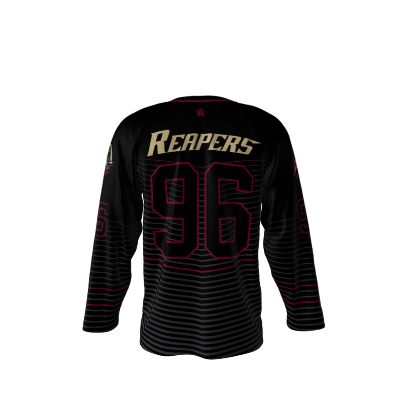 Reapers Black Hockey Jersey – Sublimation Kings