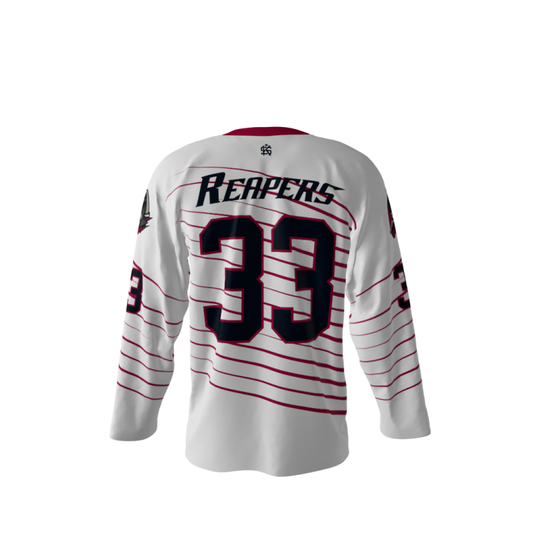 Reapers White Hockey Jersey – Sublimation Kings