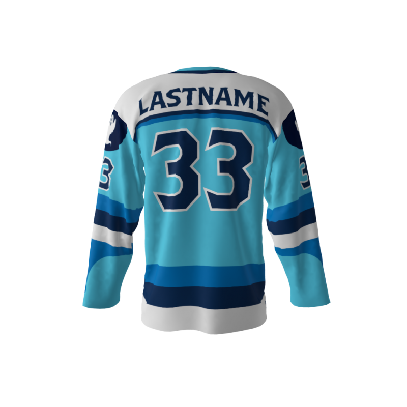 Ghosts Blue Hockey Jersey – Sublimation Kings