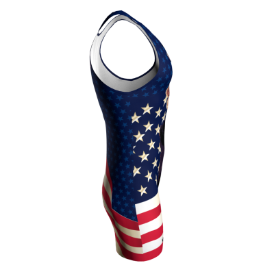 Uncle Sam Wrestling Singlet | Sublimation Kings