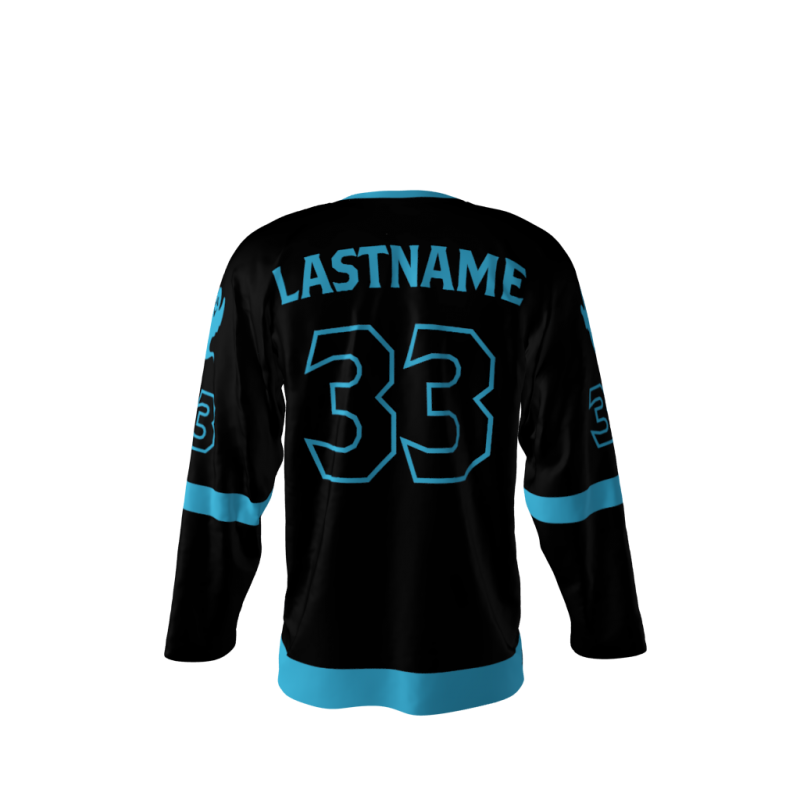 Ghosts Black Hockey Jersey – Sublimation Kings