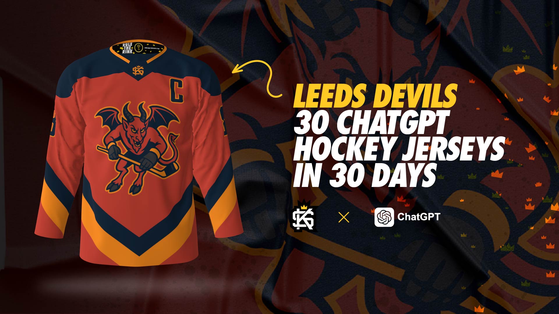 Leeds Devils: 30 ChatGPT Hockey Jerseys in 30 Days – Sublimation Kings
