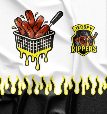 Jersey Rippers White Hockey Jersey | Sublimation Kings