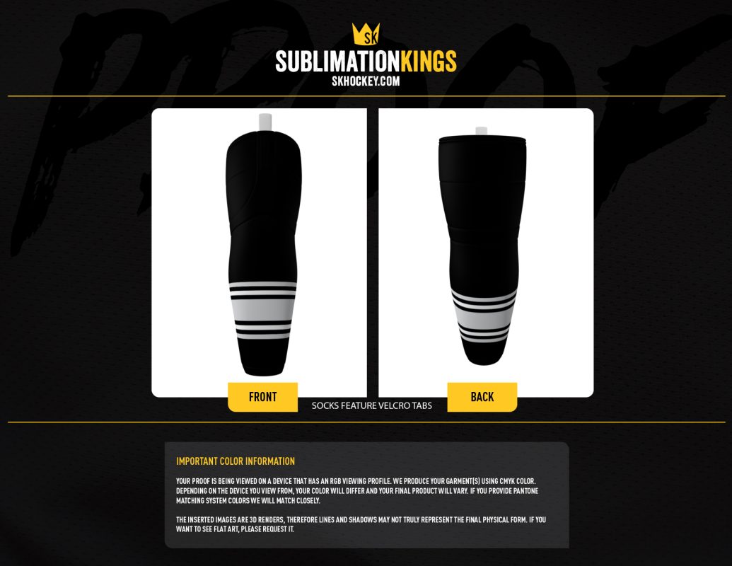 Custom Ice Hockey Socks Builder – Sublimation Kings
